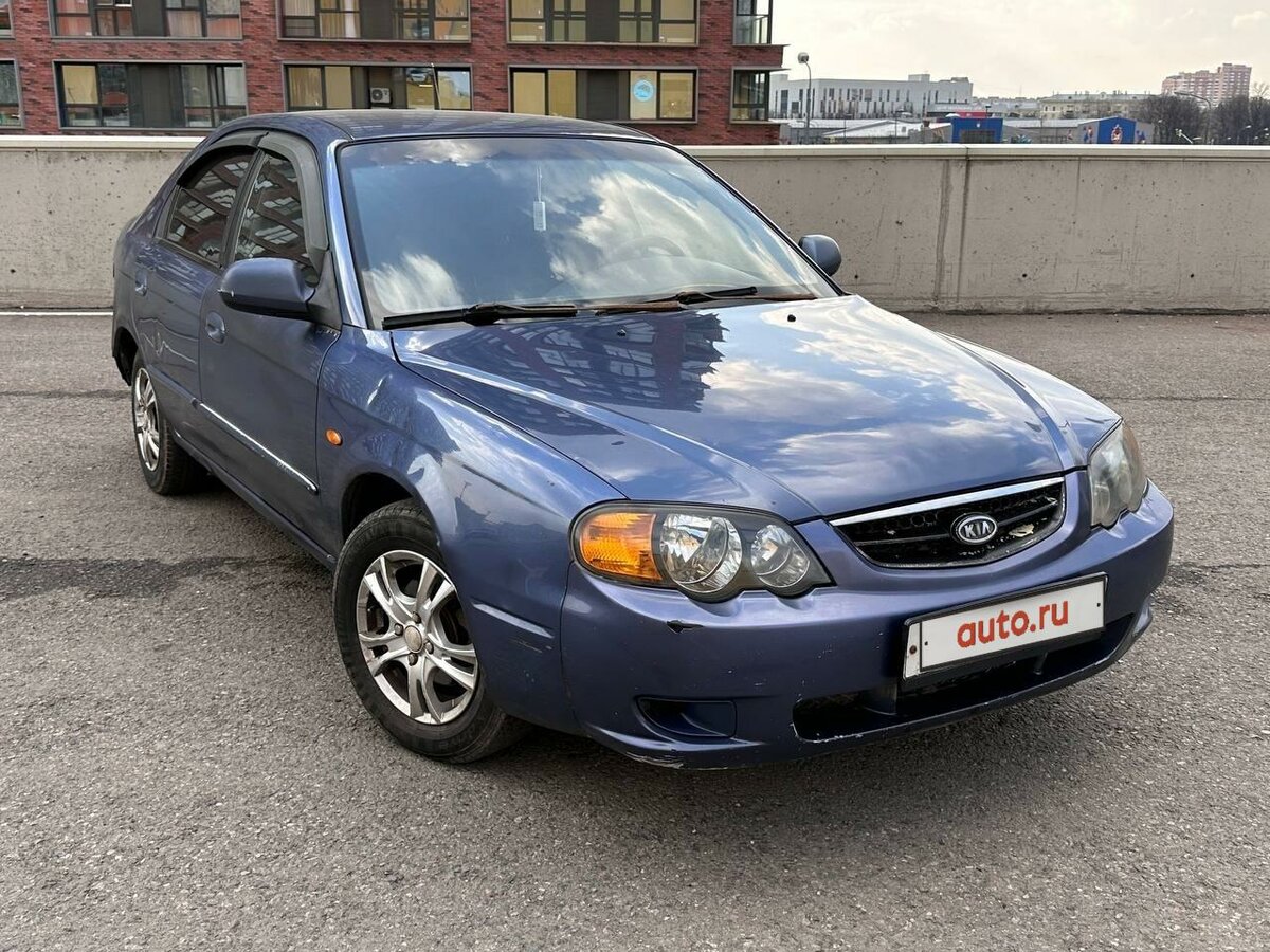 Купить б/у Kia Shuma II 1.6 MT (101 л.с.) бензин механика во Владимире: синий Киа Шума II ...