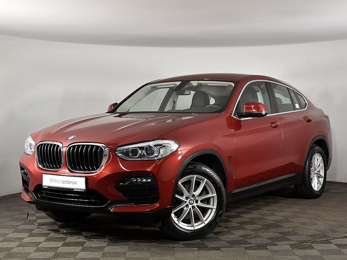Купить б/у BMW X4 II (G02) 20i 2.0 AT (184 л.с.) 4WD бензин автомат в Москве: красный БМВ Х4 II ...