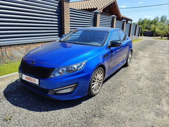 Купить б/у Kia K5 I 2.0 AT (165 л.с.) бензин автомат в Серпухове: синий Киа к5 I седан 2013 года ...