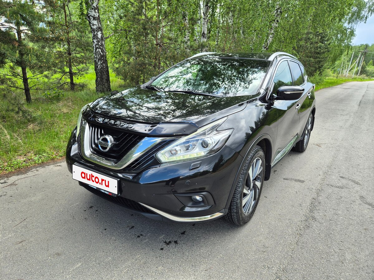 Купить б/у Nissan Murano III (Z52) 3.5 CVT (249 л.с.) 4WD бензин вариатор в Челябинске: чёрный ...