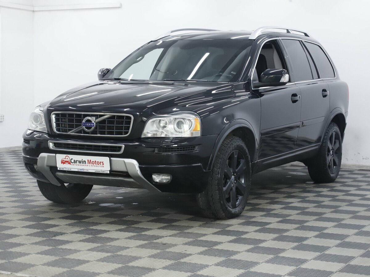 Купить б/у Volvo XC90 I Рестайлинг 2.5 AT (210 л.с.) 4WD бензин автомат в Москве: чёрный Вольво ...