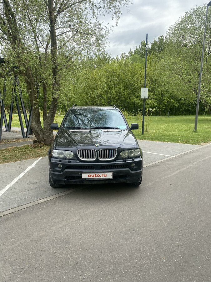 Купить б/у BMW X5 I (E53) Рестайлинг 4.8is 4.8 AT (360 л.с.) 4WD бензин автомат в Москве: чёрный ...
