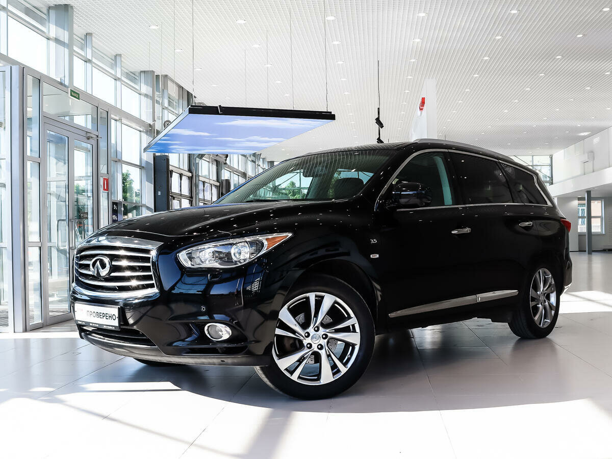 Купить б/у Infiniti QX60 I 3.5 CVT (262 л.с.) 4WD бензин вариатор в Санкт-Петербурге: чёрный ...