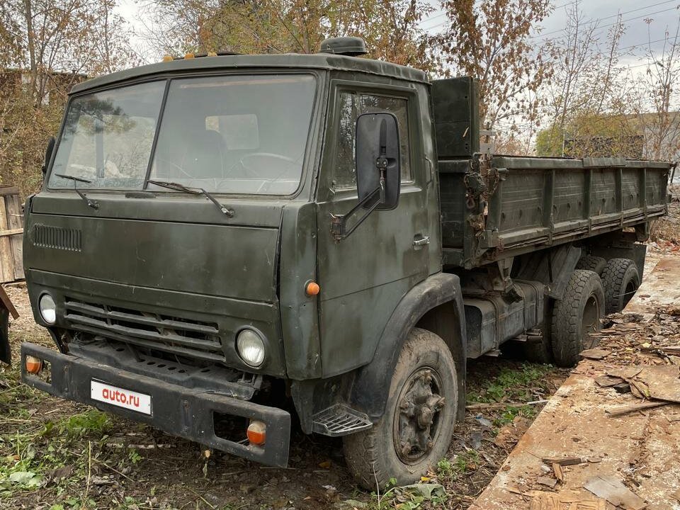 Купить б/у КамАЗ 55102 дизель механика в Казани: зелёный самосвал 1993 ...