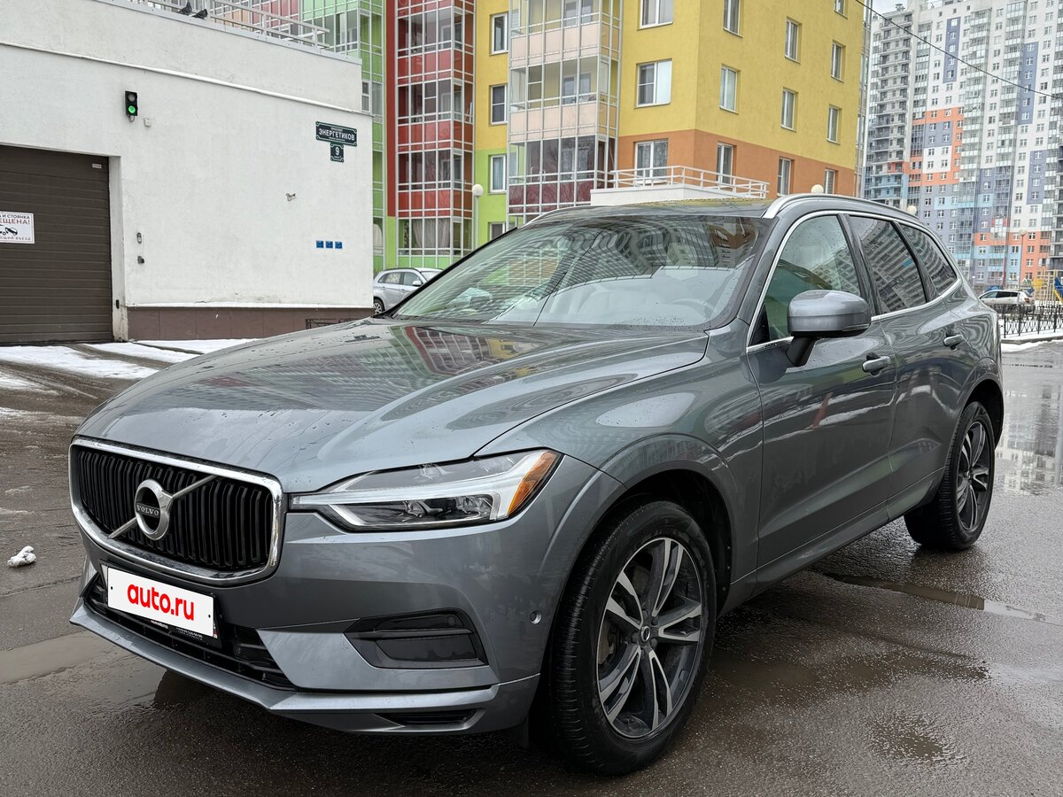Купить б/у Volvo XC60 II 2.0 AT (320 л.с.) 4WD бензин автомат в Санкт-Петербурге: серый Вольво ...
