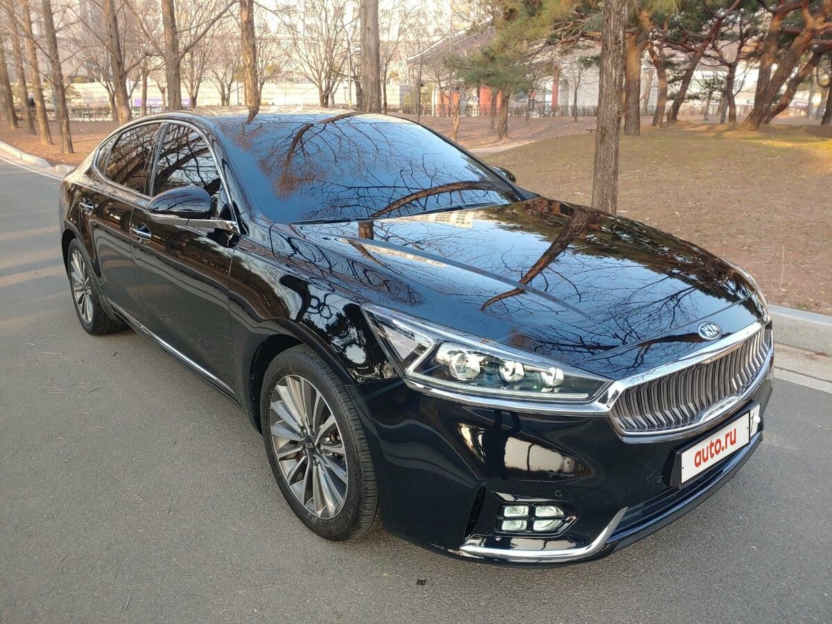 Купить б/у Kia K7 YG (II) Рестайлинг 2.5 AT (198 л.с.) бензин автомат во Владивостоке: чёрный ...