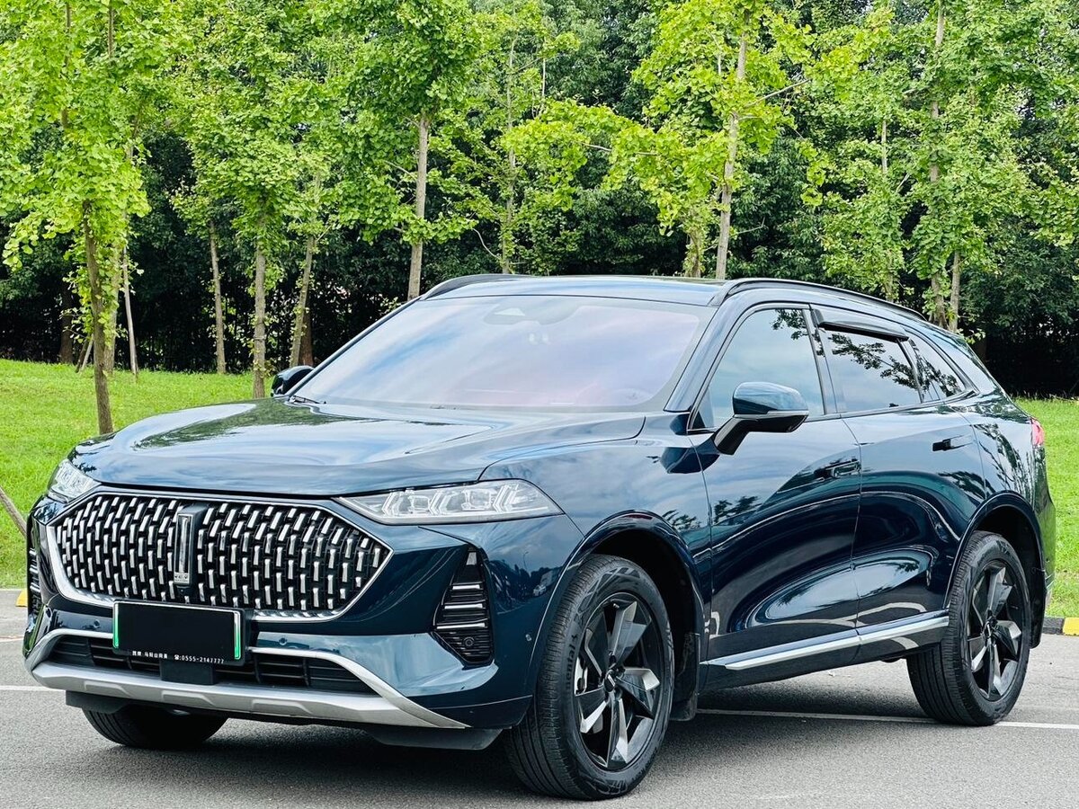 Купить б/у Wey Mocca I 1.5hyb AMT (483 л.с.) 4WD гибрид робот в Находке: синий Вей Мокка I ...