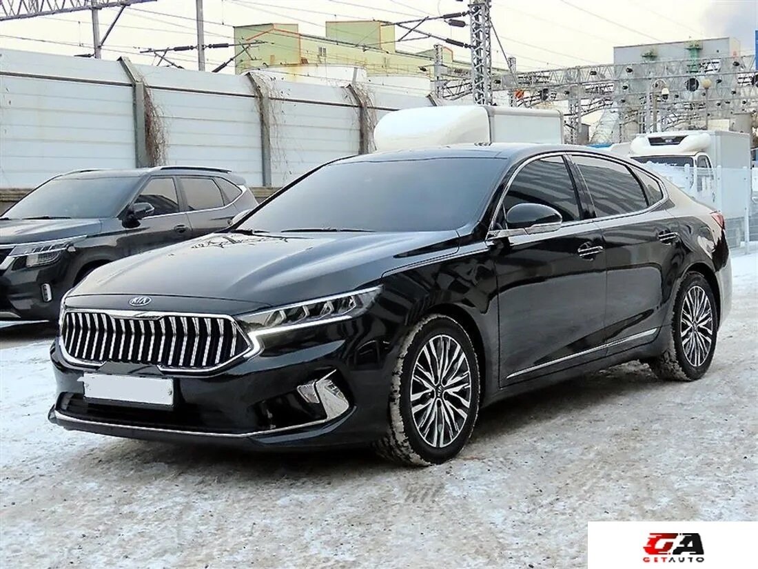 Купить б/у Kia K7 YG (II) 2.2d AT (202 л.с.) дизель автомат в Находке: чёрный Киа K7 YG (II ...