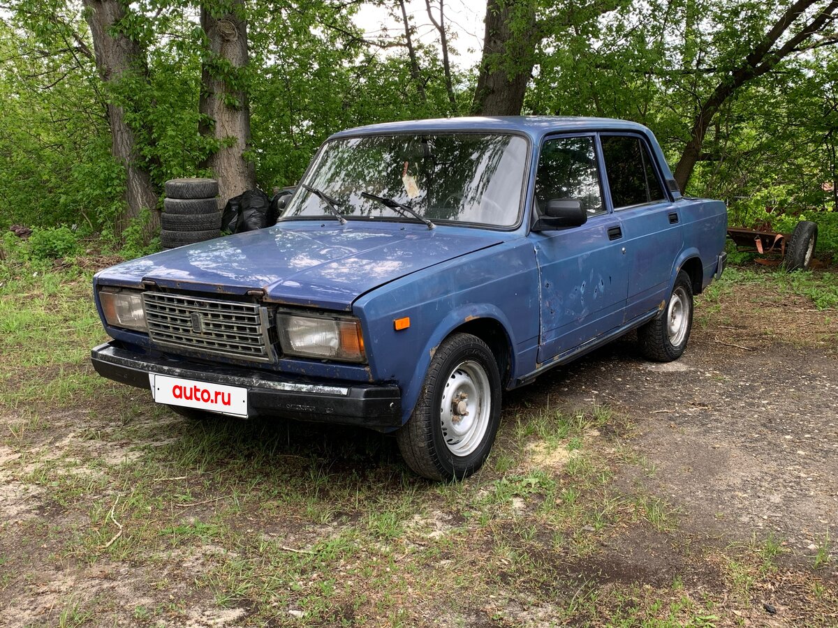 Купить б/у Lada (ВАЗ) 2107 1982-2012 1.6 MT (74 л.с.) бензин механика в Пензе: синий Лада 2107 ...