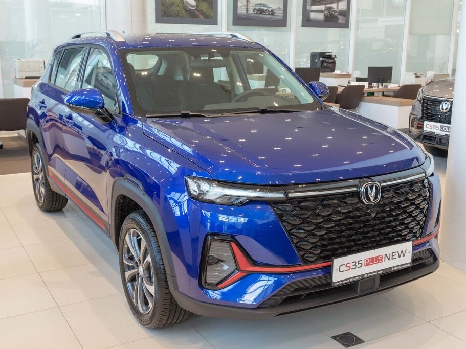 Купить новый Changan CS35 Plus I Рестайлинг 1.4 AMT (150 л.с.) бензин робот в Подольске: синий ...