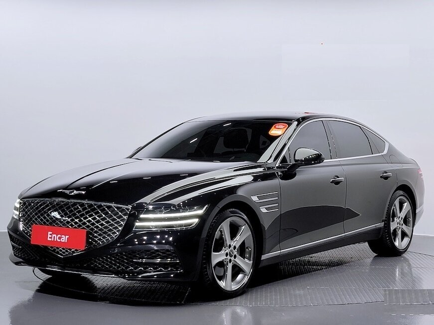 Купить б/у Genesis G80 II 2.5 AT (249 л.с.) 4WD бензин автомат во Владивостоке: чёрный Генезис ...