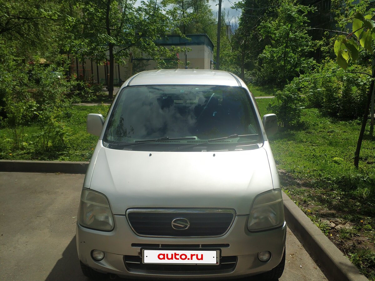 Купить б/у Suzuki Wagon R II Solio 1.0 AT (70 л.с.) бензин автомат в Мытищах: серый Сузуки Вагон ...
