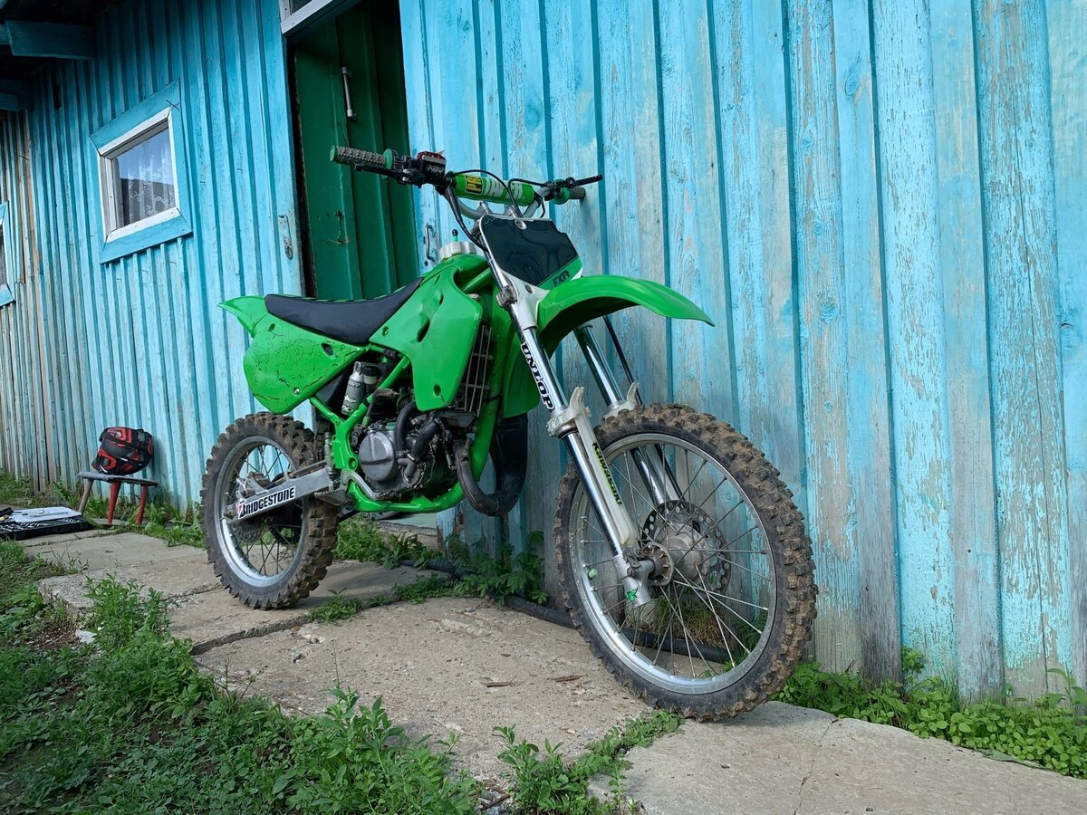 Купить б/у Kawasaki KX 85 карбюратор 6 передач в Кордоне: зелёный кросс ...