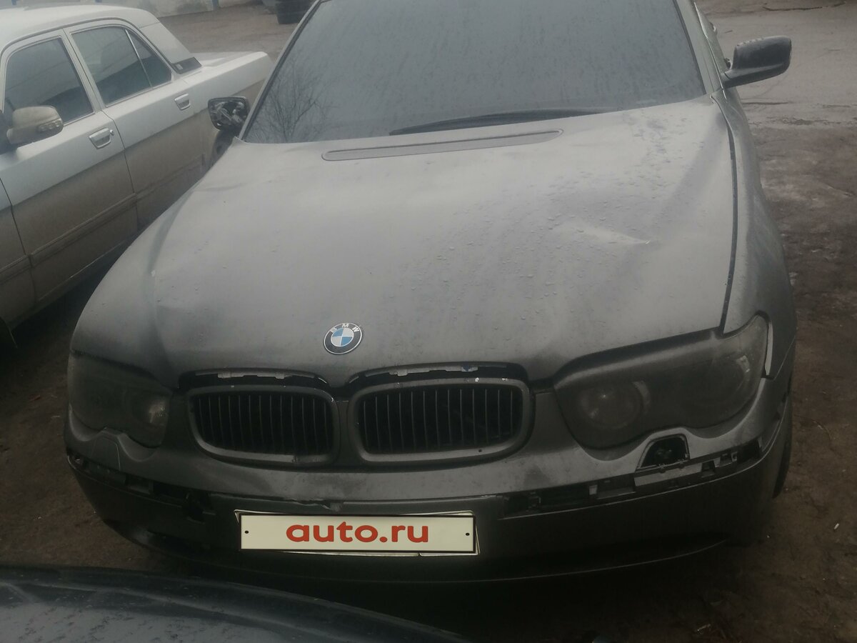 Купить б/у BMW 7 серии IV (E65/E66) 745i 4.4 AT (333 л.с.) бензин автомат в Воронеже: серый БМВ ...