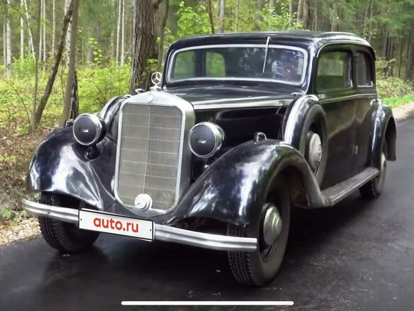 Купить б/у Mercedes-Benz W142 1937-1942 3.2 MT (78 л.с.) бензин механика в Сочи: чёрный Мерседес ...