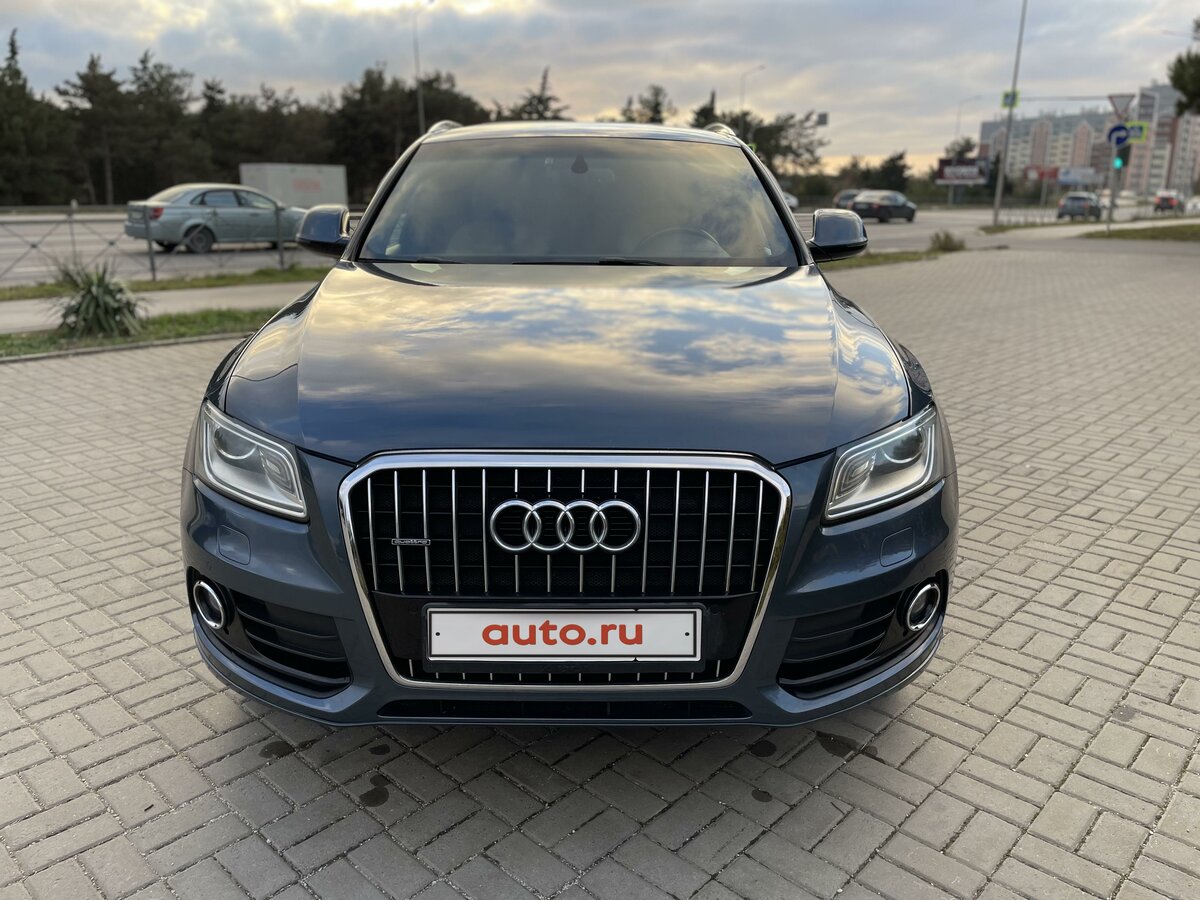 Купить б/у Audi Q5 I (8R) Рестайлинг 2.0 AT (230 л.с.) 4WD бензин автомат в Севастополе: синий ...