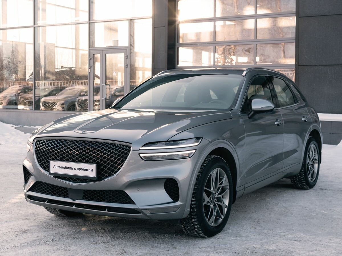 Купить б/у Genesis GV70 I 2.2d AT (199 л.с.) 4WD дизель автомат в Новосибирске: серый Генезис ...