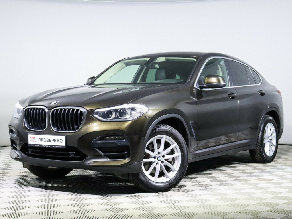 Купить б/у BMW X4 II (G02) 20i 2.0 AT (184 л.с.) 4WD бензин автомат в Путилково: коричневый БМВ ...