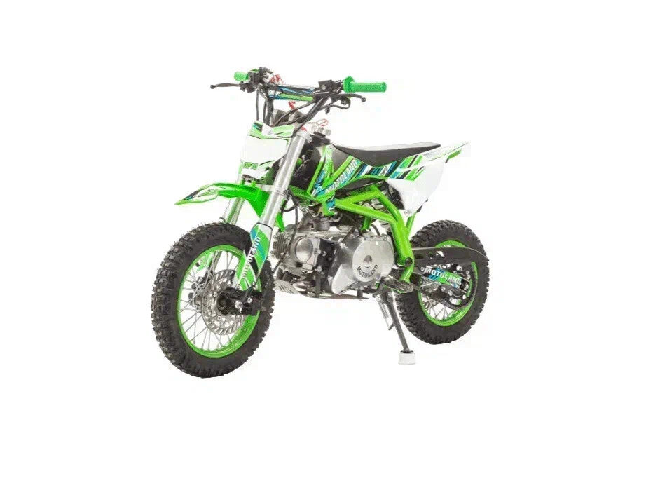 Купить новый Motoland CRF10 карбюратор в Томске: зелёный питбайк 2024 ...