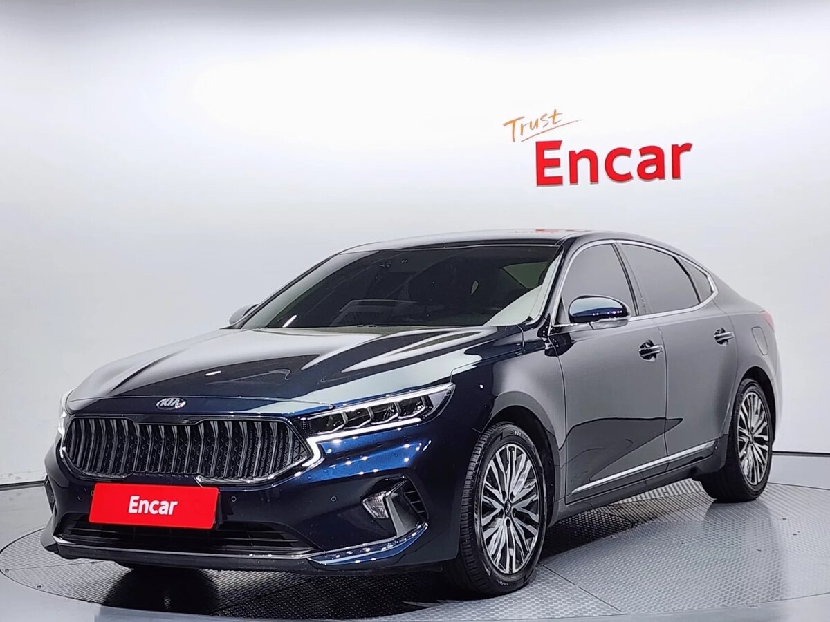 Купить б/у Kia K7 YG (II) Рестайлинг 3.0 AT (266 л.с.) бензин автомат во Владивостоке: синий Киа ...