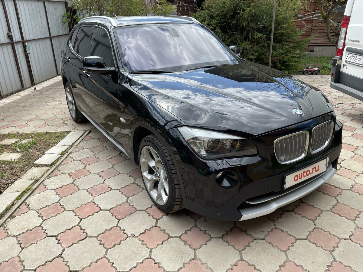Купить б/у BMW X1 I (E84) 23d 2.0d AT (204 л.с.) 4WD дизель автомат в Москве: чёрный БМВ Х1 I ...