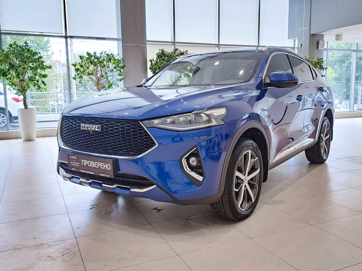 Купить б/у Haval F7x I 2.0 AMT (190 л.с.) 4WD бензин робот в Казани: синий Хавэйл Ф7х I ...