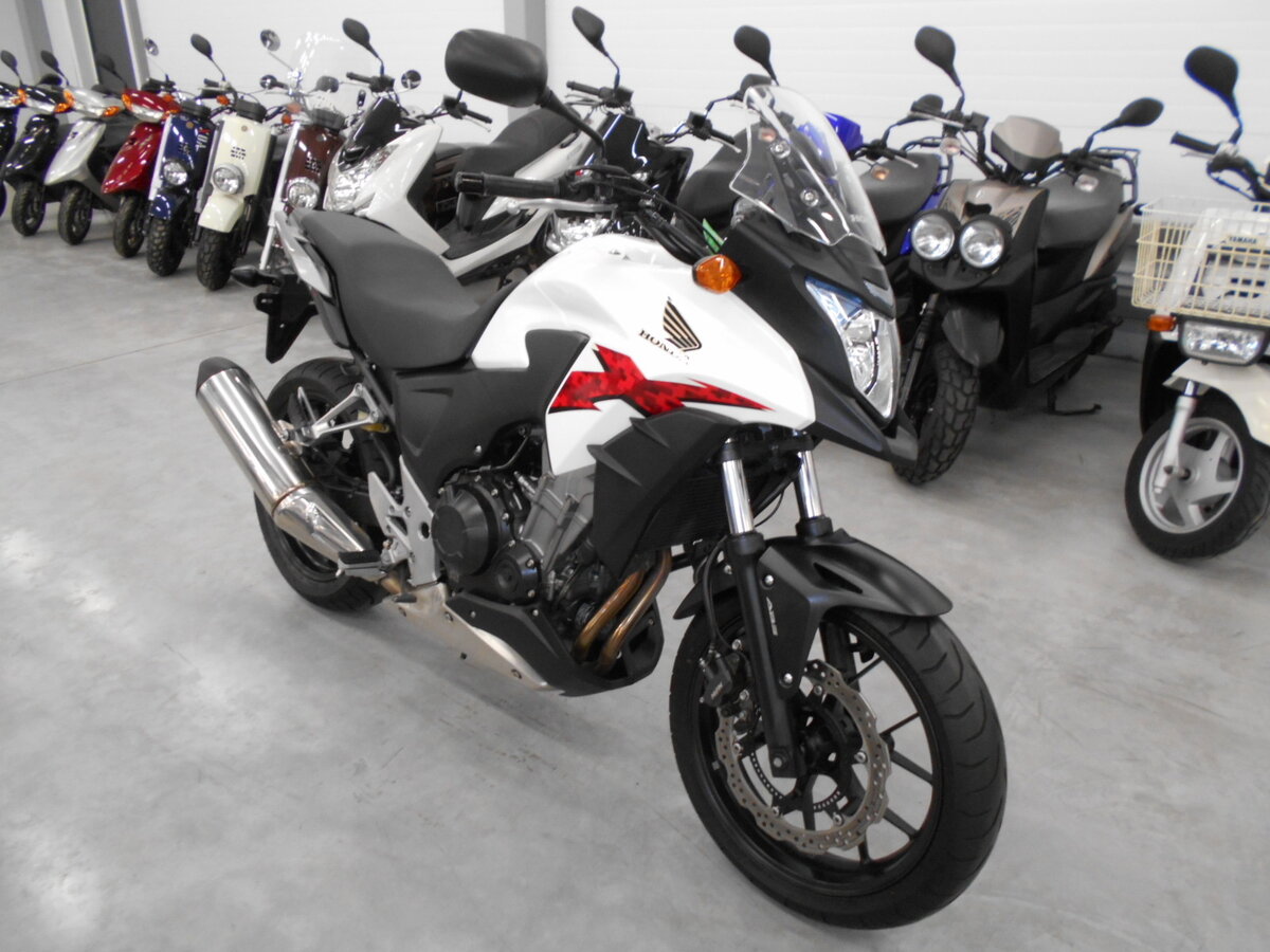 Купить б/у Honda 400X инжектор 6 передач в Москве: белый туристический эндуро 2013 года на Авто ...