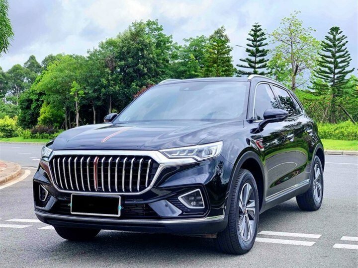 Купить б/у Hongqi HS5 I 2.0 AT (224 л.с.) 4WD бензин автомат во Владивостоке: синий Хончи ХС5 I ...