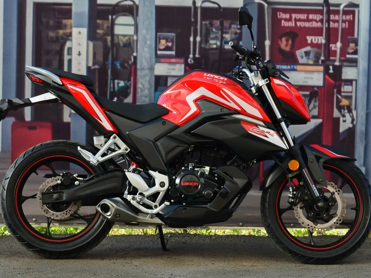 Купить новый Loncin CR4 инжектор 6 передач в Новосибирске: красный naked bike 2023 года на Авто ...