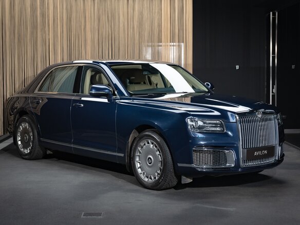 Купить новый Aurus Senat I 4.4hyb AT (598 л.с.) 4WD гибрид автомат в Москве: синий Аурус Сенат I ...