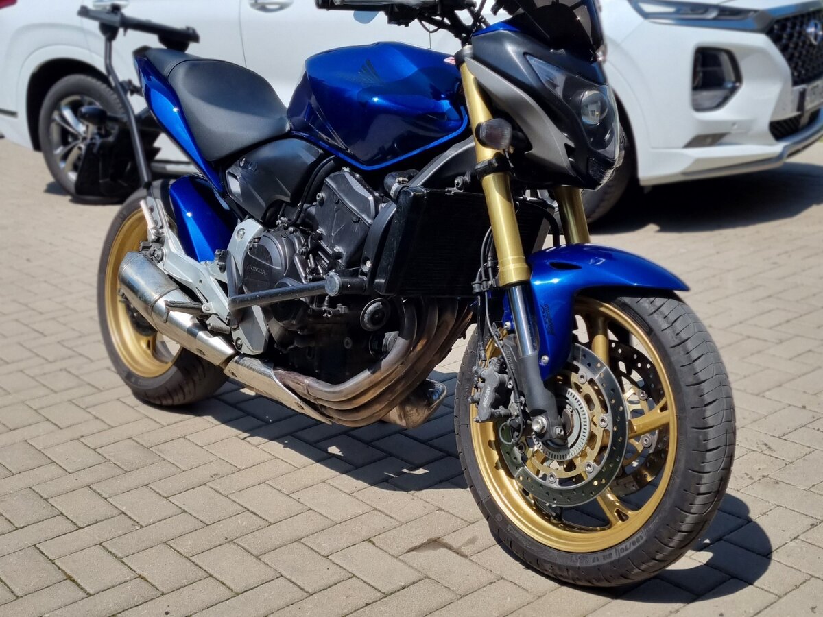 Купить б/у Honda CB 600F (Hornet) инжектор 6 передач в Белгороде: синий ...
