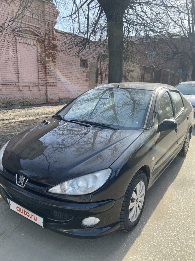 Купить б/у Peugeot 206 1998-2012 1.4 MT (75 л.с.) бензин механика во Владимире: чёрный Пежо 206 ...