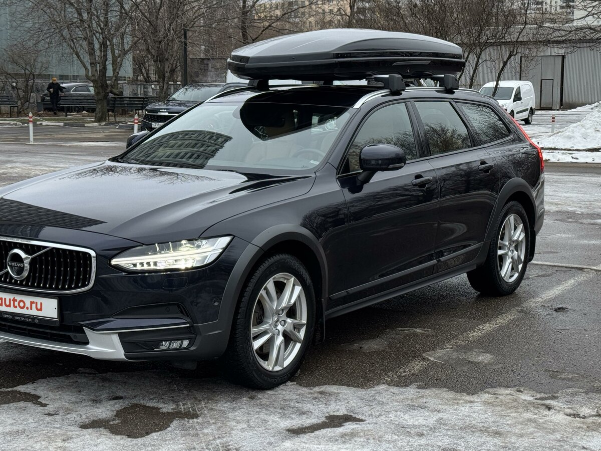 Купить б/у Volvo V90 Cross Country I 2.0 AT (249 л.с.) 4WD бензин автомат в Москве: синий Вольво ...
