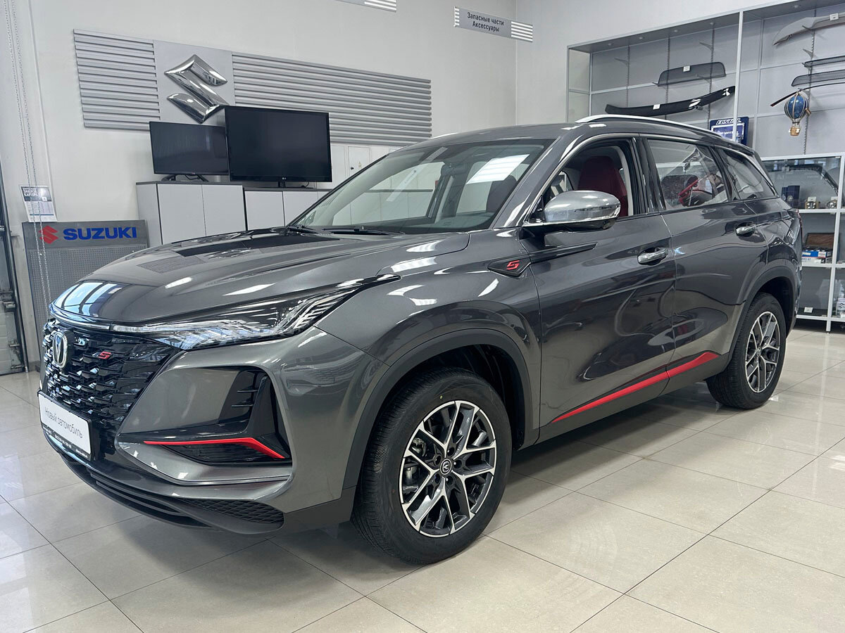 Купить б/у Changan CS75 Plus I Рестайлинг 1.5 AT (167 л.с.) бензин автомат в Иркутске: серый ...
