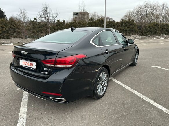 Купить б/у Genesis G80 I 2.0 AT (245 л.с.) 4WD бензин автомат в Солнцево: чёрный Генезис Г80 I ...