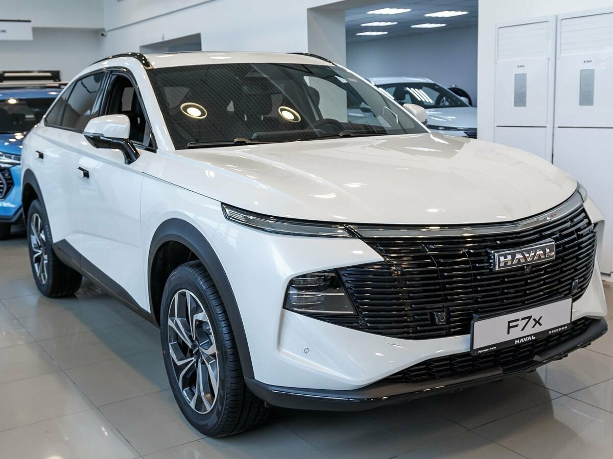 Купить новый Haval F7x II 2.0 AMT (192 л.с.) 4WD бензин робот в Ульяновске: белый Хавэйл Ф7х II ...