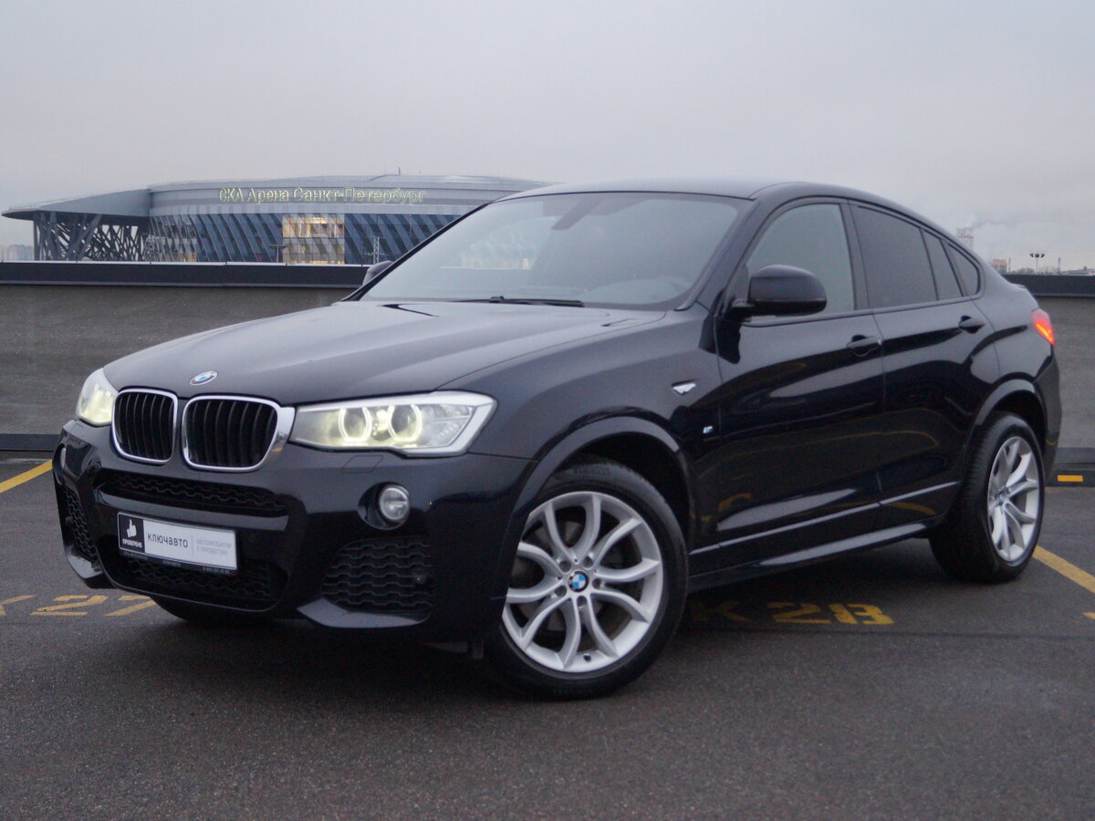 Купить б/у BMW X4 I (F26) 20i 2.0 AT (184 л.с.) 4WD бензин автомат в Санкт-Петербурге: чёрный ...
