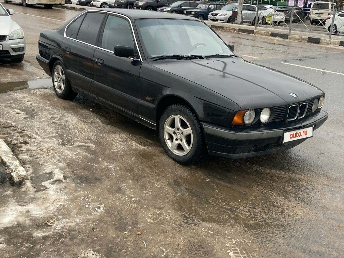 Купить б/у BMW 5 серии III (E34) 518i 1.8 MT (115 л.с.) бензин механика в Наро-Фоминске: чёрный ...
