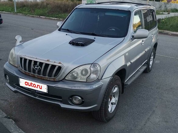 Купить б/у Hyundai Terracan I 2.5d AT (101 л.с.) 4WD дизель автомат в Стройкерамике: серый Хендэ ...