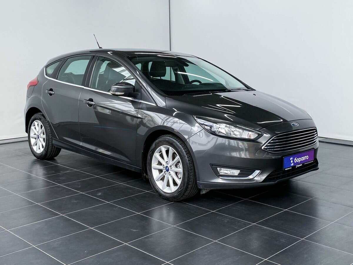 Купить б/у Ford Focus III Рестайлинг 1.5 AT (150 л.с.) бензин автомат в Ростове-на-Дону: серый ...