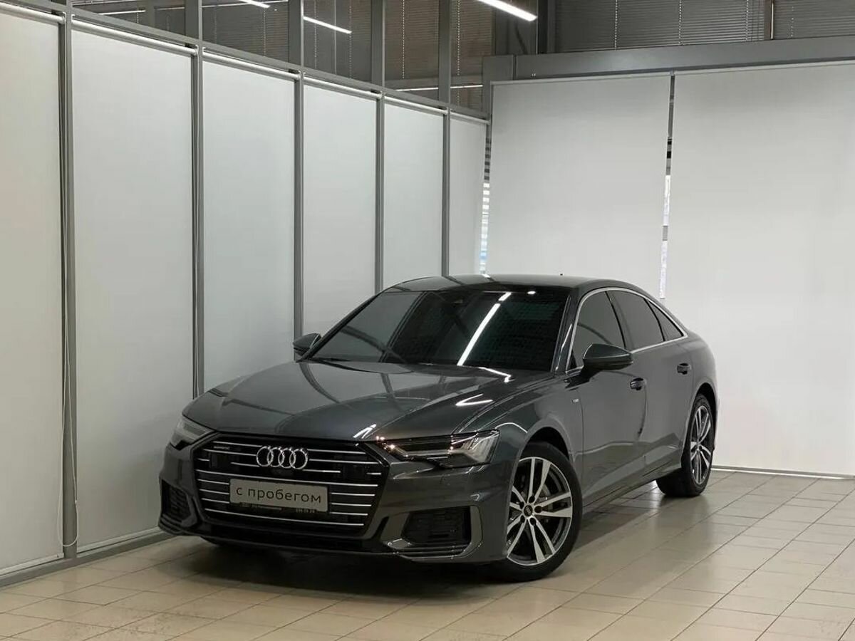 Купить б/у Audi A6 V (C8) 45 TFSI 2.0 AMT (245 л.с.) 4WD бензин робот в Екатеринбурге: серый ...