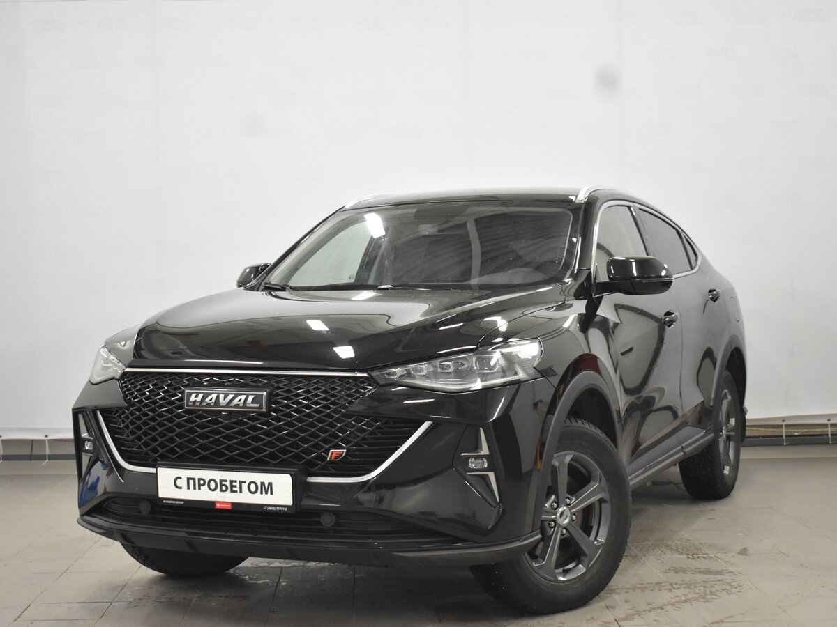 Купить б/у Haval F7x I Рестайлинг 1.5 AMT (150 л.с.) бензин робот в Калуге: чёрный Хавэйл Ф7х I ...