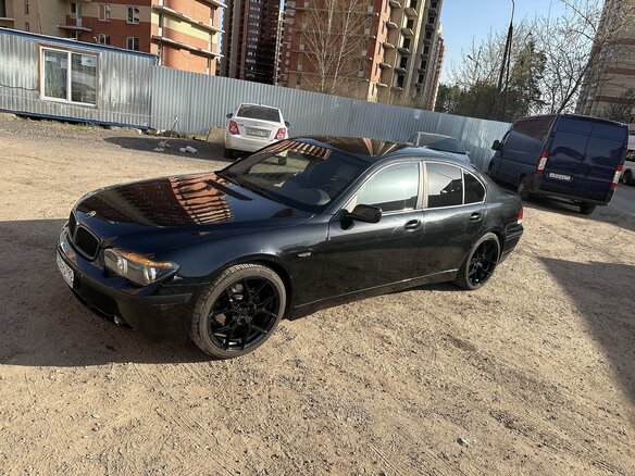 Купить б/у BMW 7 серии IV (E65/E66) 730d 3.0d AT (218 л.с.) дизель автомат в Москве: чёрный БМВ ...