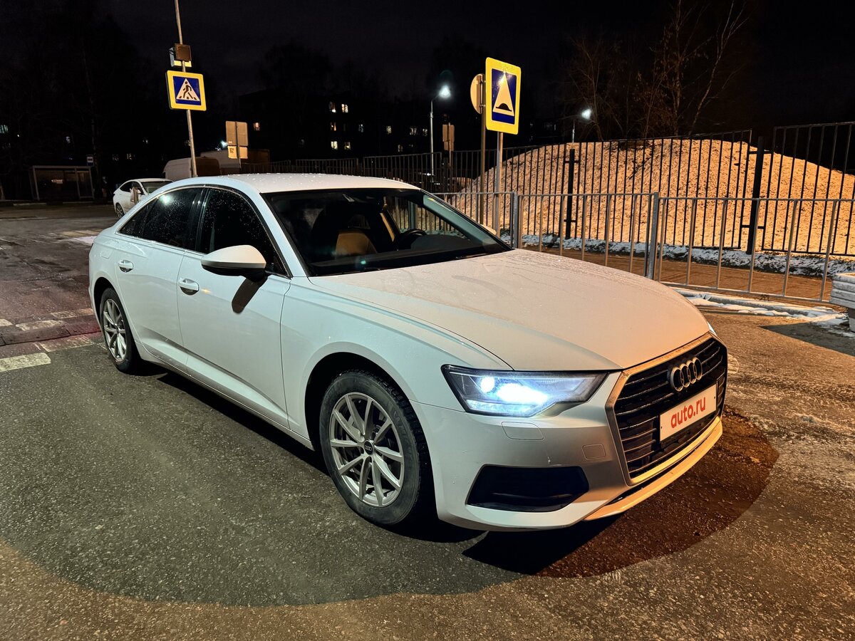 Купить б/у Audi A6 V (C8) 40 TFSI 2.0 AMT (190 л.с.) бензин робот в Москве: белый Ауди А6 V (C8 ...