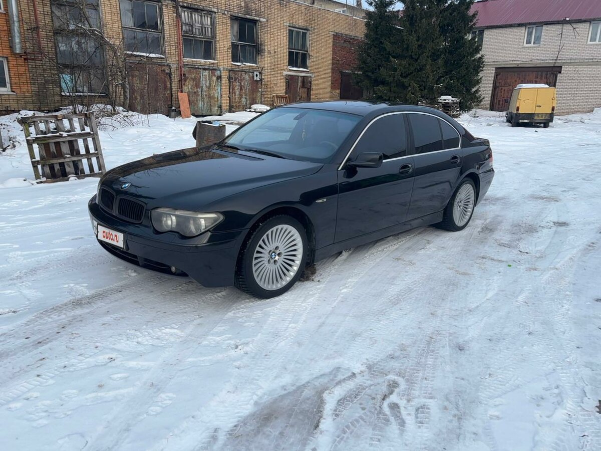 Купить б/у BMW 7 серии IV (E65/E66) 735Li 3.6 AT (272 л.с.) бензин автомат в Вязьме: чёрный БМВ ...