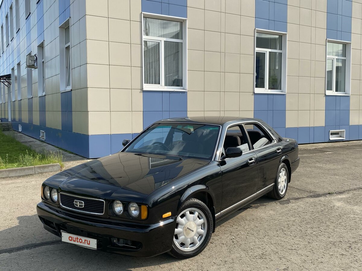 Купить б/у Nissan Gloria IX (Y32) 3.0 AT (160 л.с.) бензин автомат в Заволжье: чёрный Ниссан ...