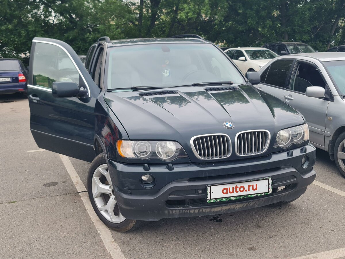 Купить б/у BMW X5 I (E53) 4.4i 4.4 AT (286 л.с.) 4WD бензин автомат в Москве: зелёный БМВ Х5 I ...