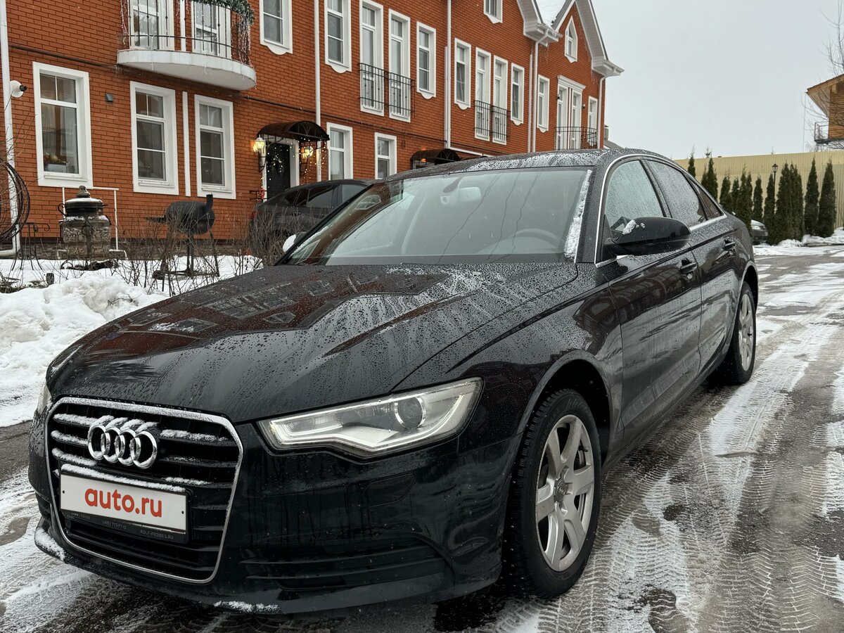 Купить б/у Audi A6 IV (C7) 2.0 CVT (180 л.с.) бензин вариатор в Москве: чёрный Ауди А6 IV (C7 ...