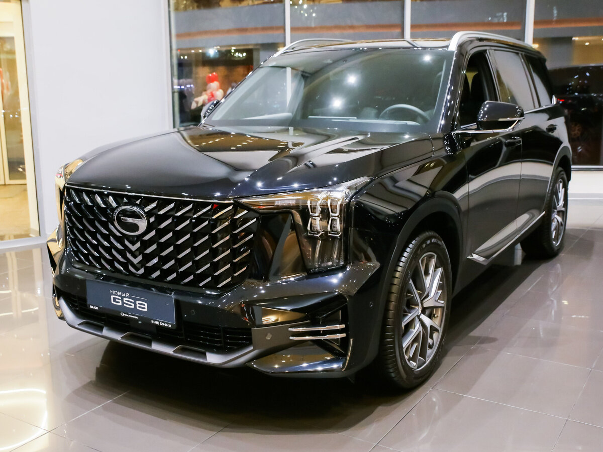 Купить новый GAC GS8 II 2.0 AT (231 л.с.) 4WD бензин автомат в Москве: чёрный ГАК ГС8 II ...
