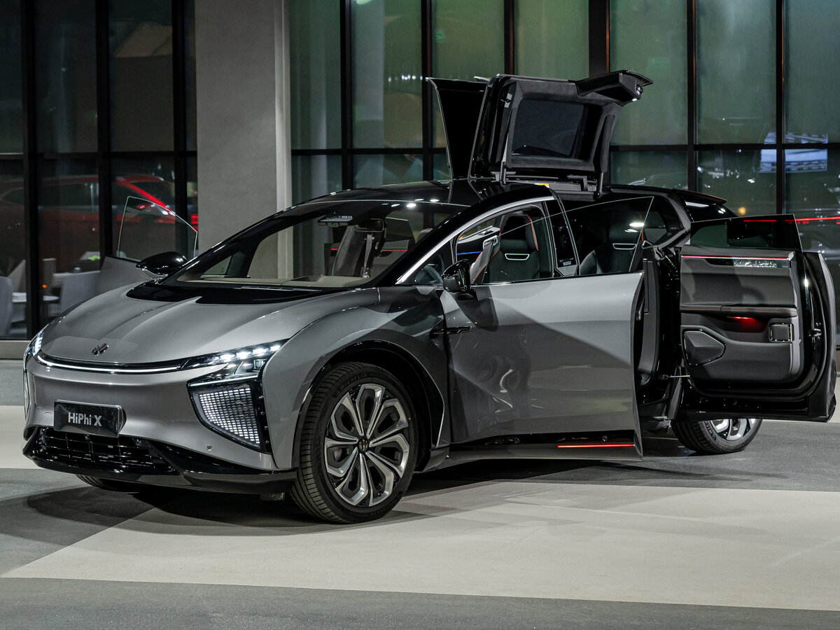 Купить новый HiPhi X 2020-2024 Electro AT (440.0 кВт) 4WD электро автомат в Москве: серый Хипхи ...
